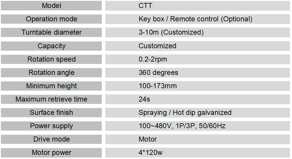 CTT-Car Turntable - TATA Lift